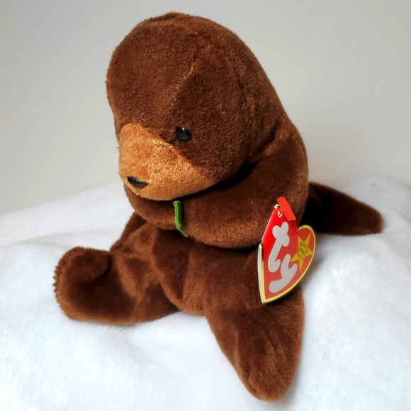 Ty | Toys | Vintage March 9 1996 Ty Beanie Babies Seaweed The Otter ...